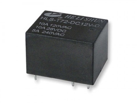 HF8-1CH-24D (HLS-T72-DC24V-C) 10A-конт.1С реле Helishun - Электронные ...